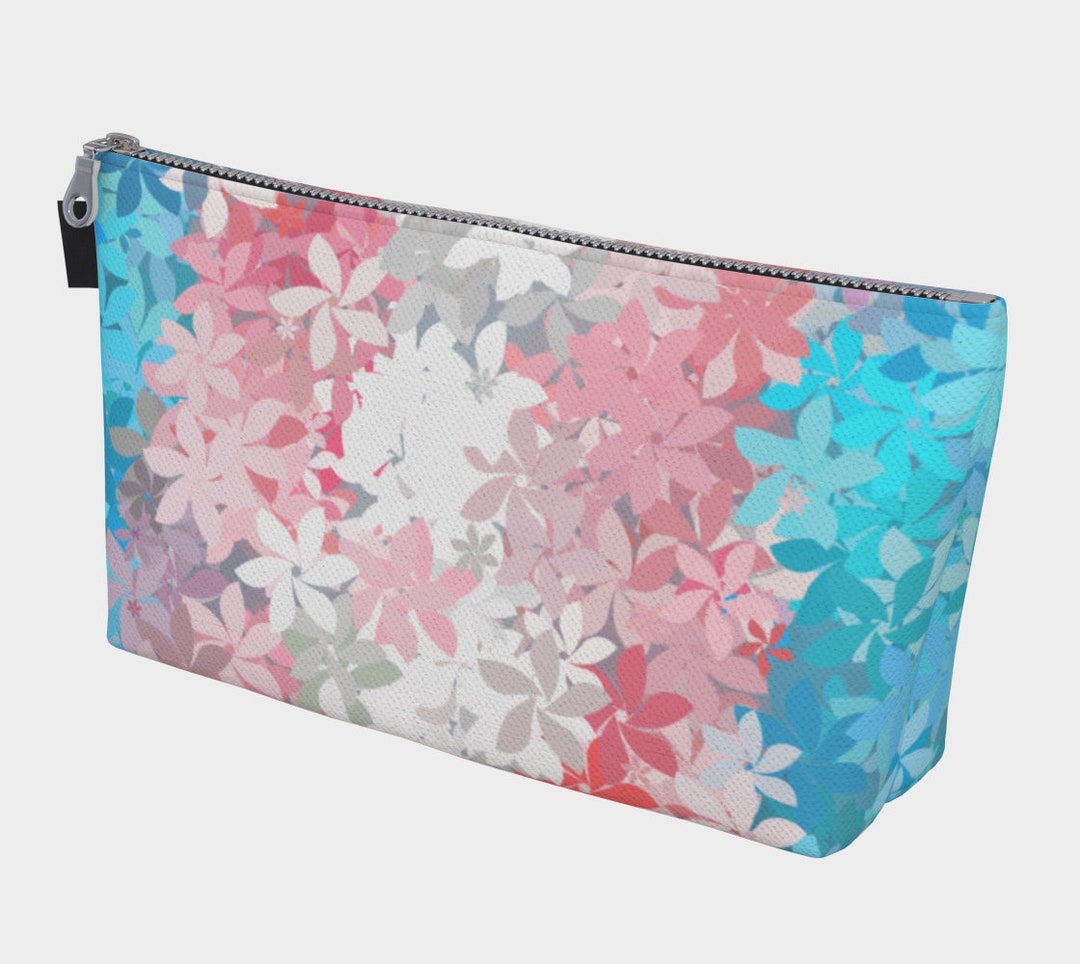 Abstract Floral Trans Pride Flag Makeup Bag/clutch Purse - Etsy