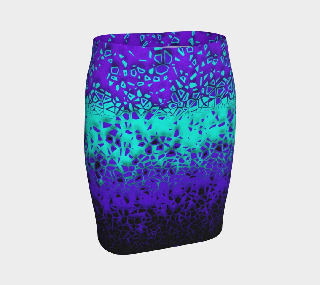 Trippy Funky Alexigender Pride Flag Mosaic Polyester Fitted Skirt - Etsy