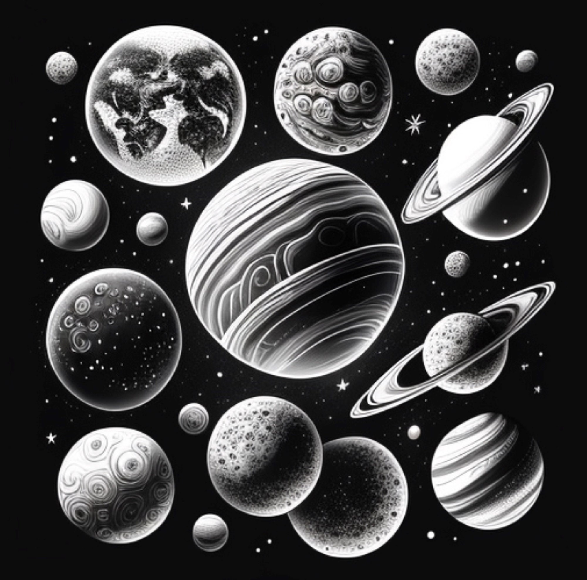 Printable Planet Coloring Pages - Etsy