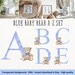 Cute Alphabet Clipart, Blue Alphabet PNG, Baby Milestone Clipart, Cute ...