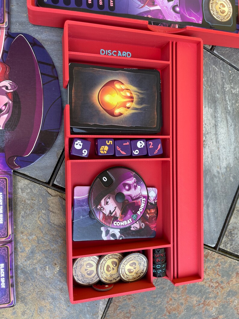Dice Throne Player Storage and Dashboard With Lid STL - Etsy