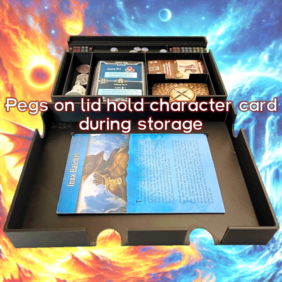 Ultimate Gloomhaven / Frosthaven Player Storage and Dashboard With Lid ...