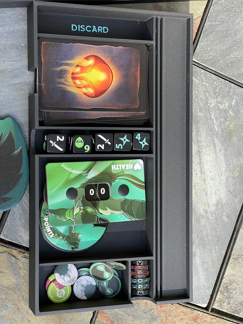 Dice Throne Player Storage and Dashboard With Lid STL - Etsy