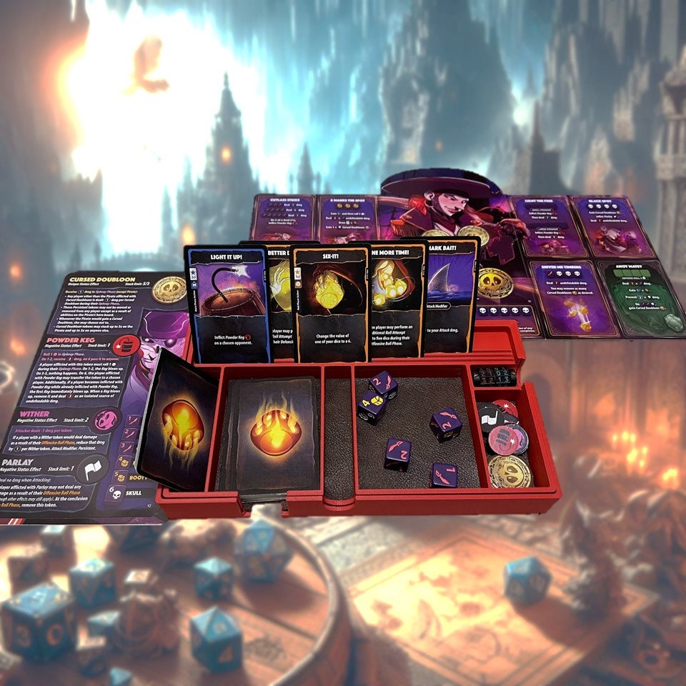 Dice Throne Player Storage and Dashboard With Lid - STL - *digital File ...