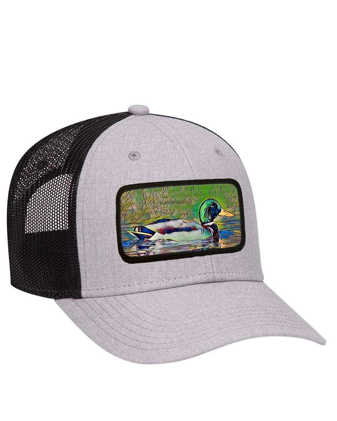 Mallard Duck Trucker Cap,duck Hunting Patch Hat Mesh Back Adjustable ...