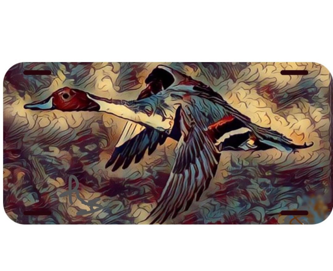 Duck License Plate, Duck Hunting License Plate, Duck Hunter Car Tag ...