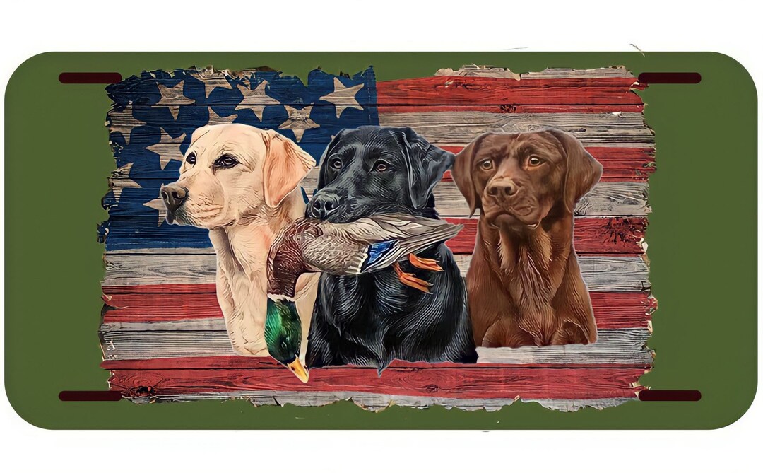 Truck License Plate, Lab Dogs Waterfowl Car Tags,camo License Plates ...