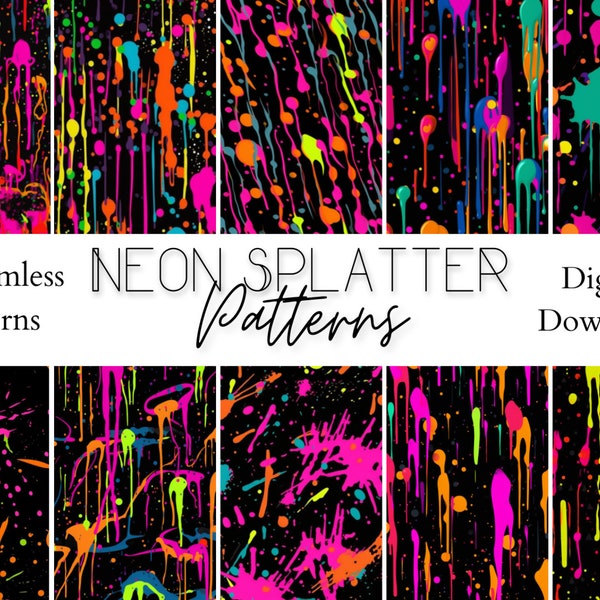 Paint Splatter Scrapbook Papers - Etsy