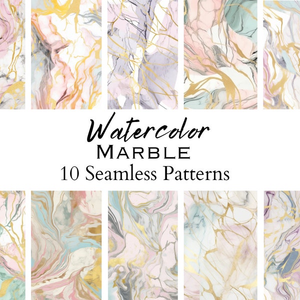 Watercolor Marble - Etsy
