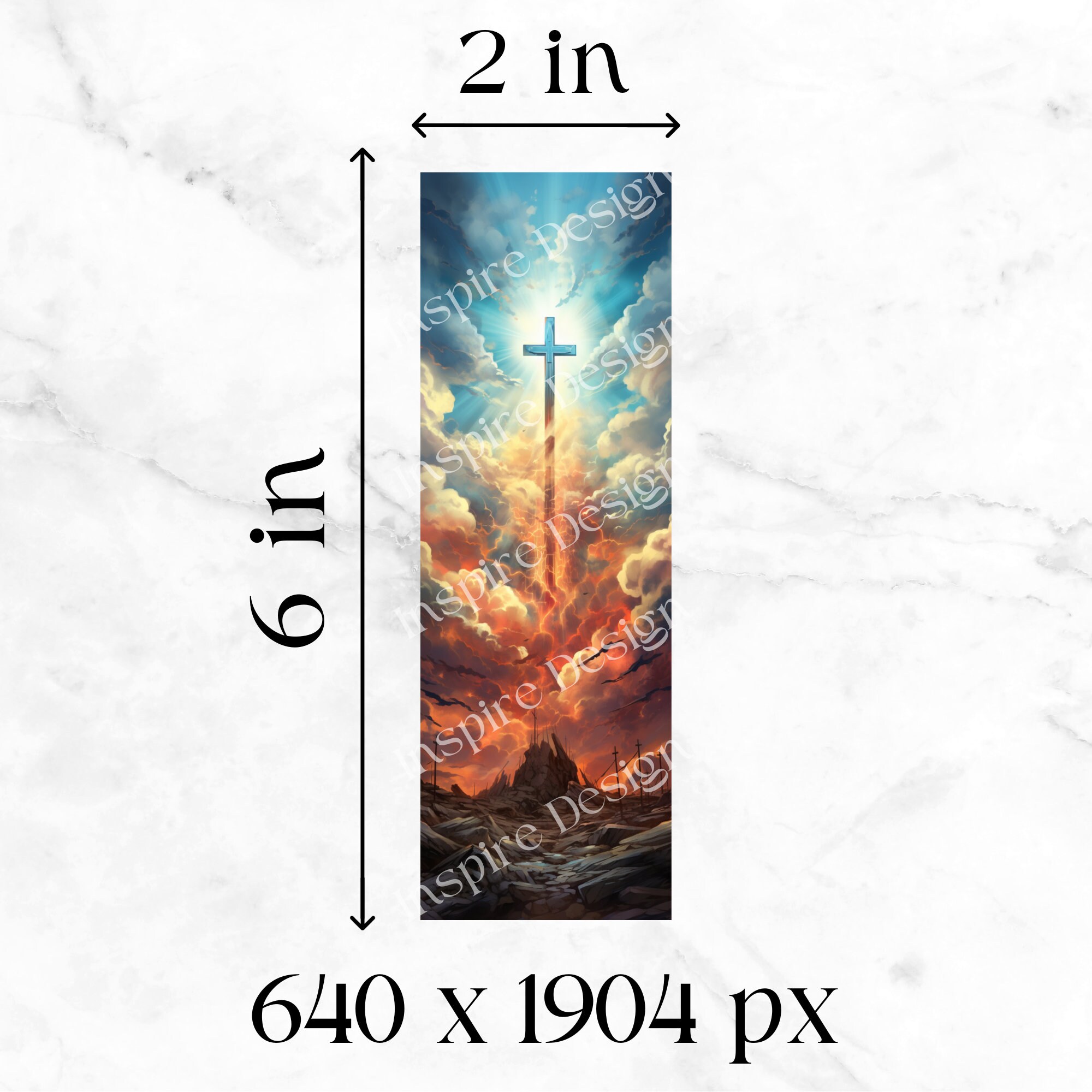 Cross Printable Bookmarks, 8 Digital Designs, 2 X 6 Inch, Separate PNG ...