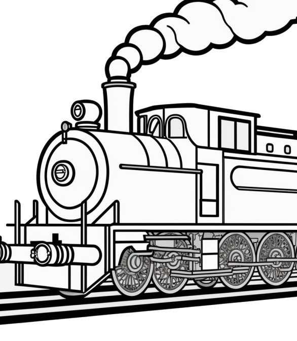 Train Colouring Book - Digital Download, 20 Printable A4 Pages of ...