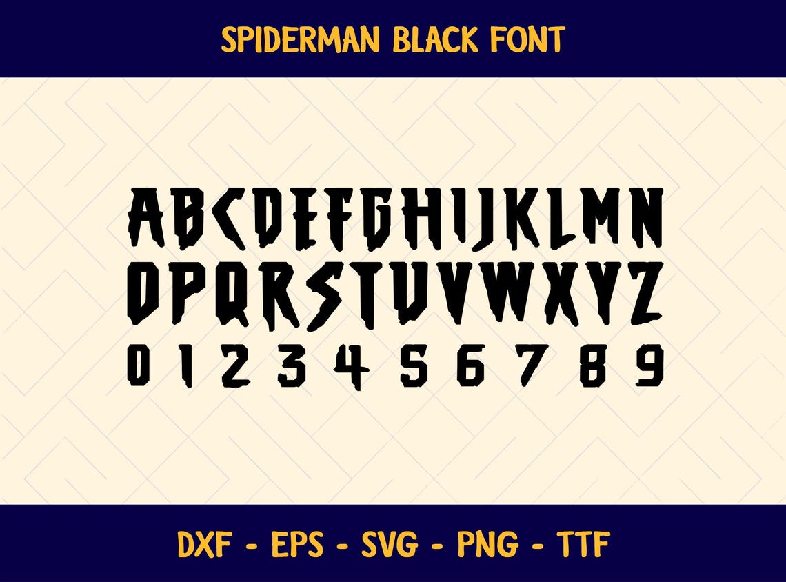 Hero Spider-man Cliparts Alphabet Fonts: Doodle Abc Numbers PNG - SVG ...