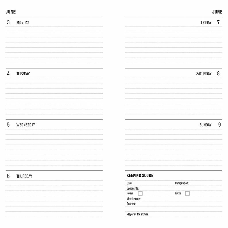 Arsenal FC Slim Diary 2024 Football Diary Gift for Him Sports Notebook ...