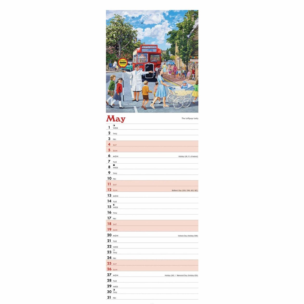 DAYS GONE BY Slim Calendar 2024 Trevor Mitchell countryside Calendar ...