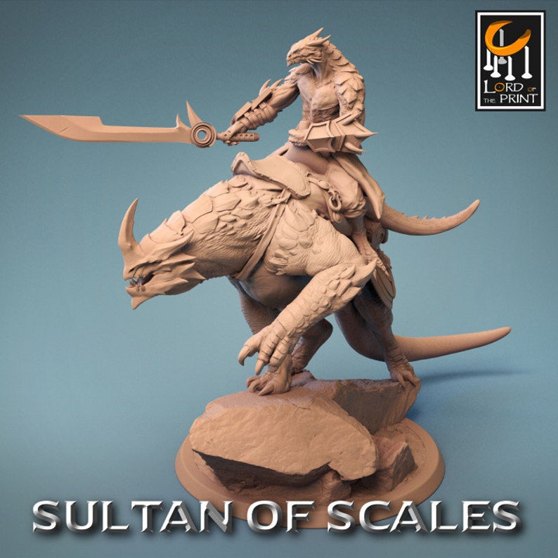 Dnd Dragonborn Mount by Lord of the Print Sultan of Scales - Etsy