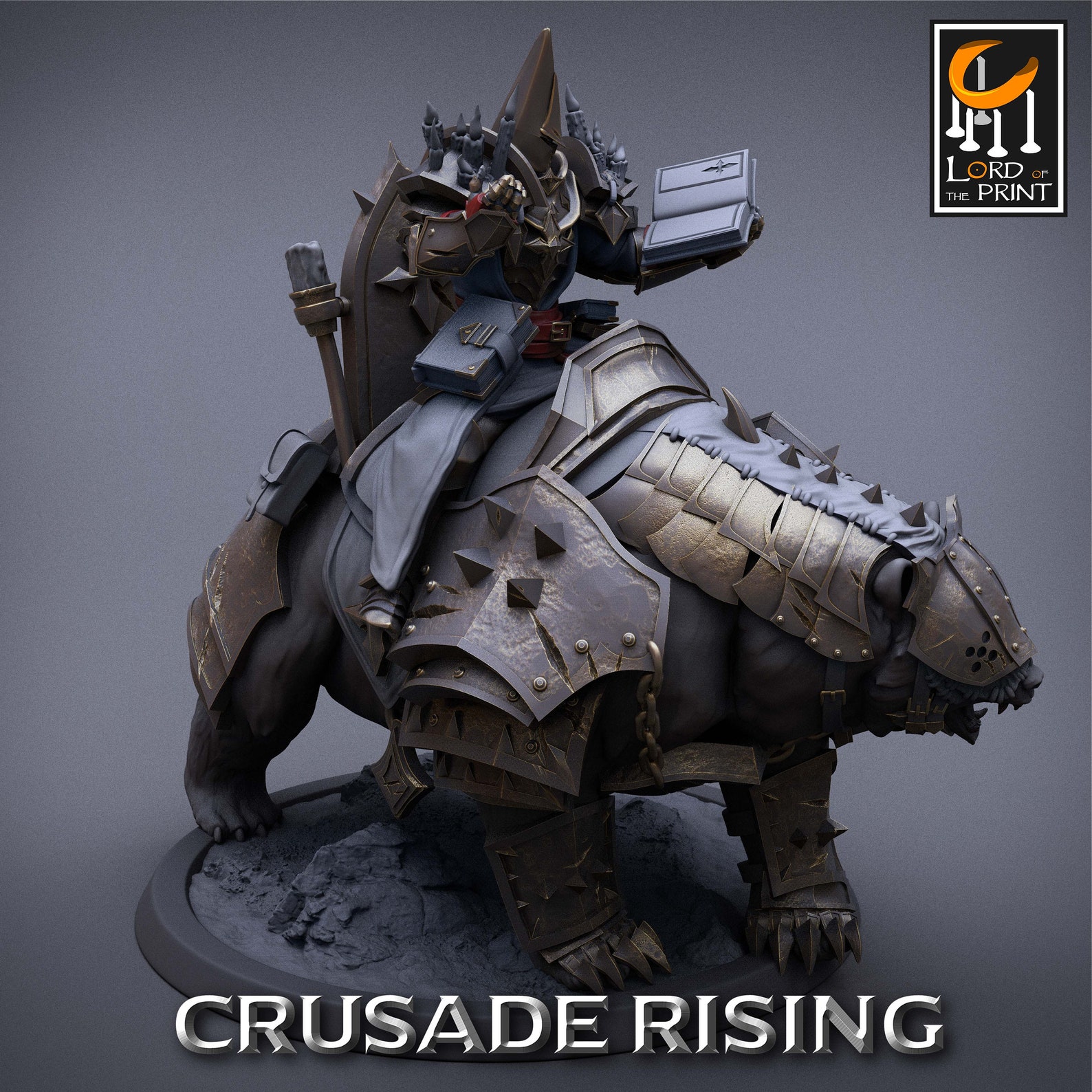 Templar Priest by Lord of the Print Crusade Rising Miniature Fantasy ...