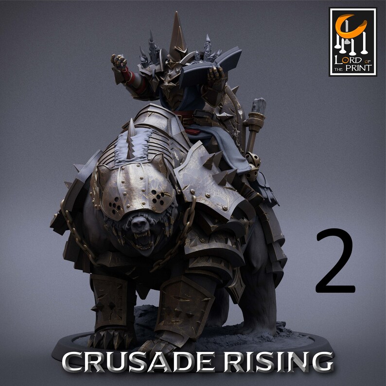 Templar Priest by Lord of the Print Crusade Rising Miniature Fantasy ...