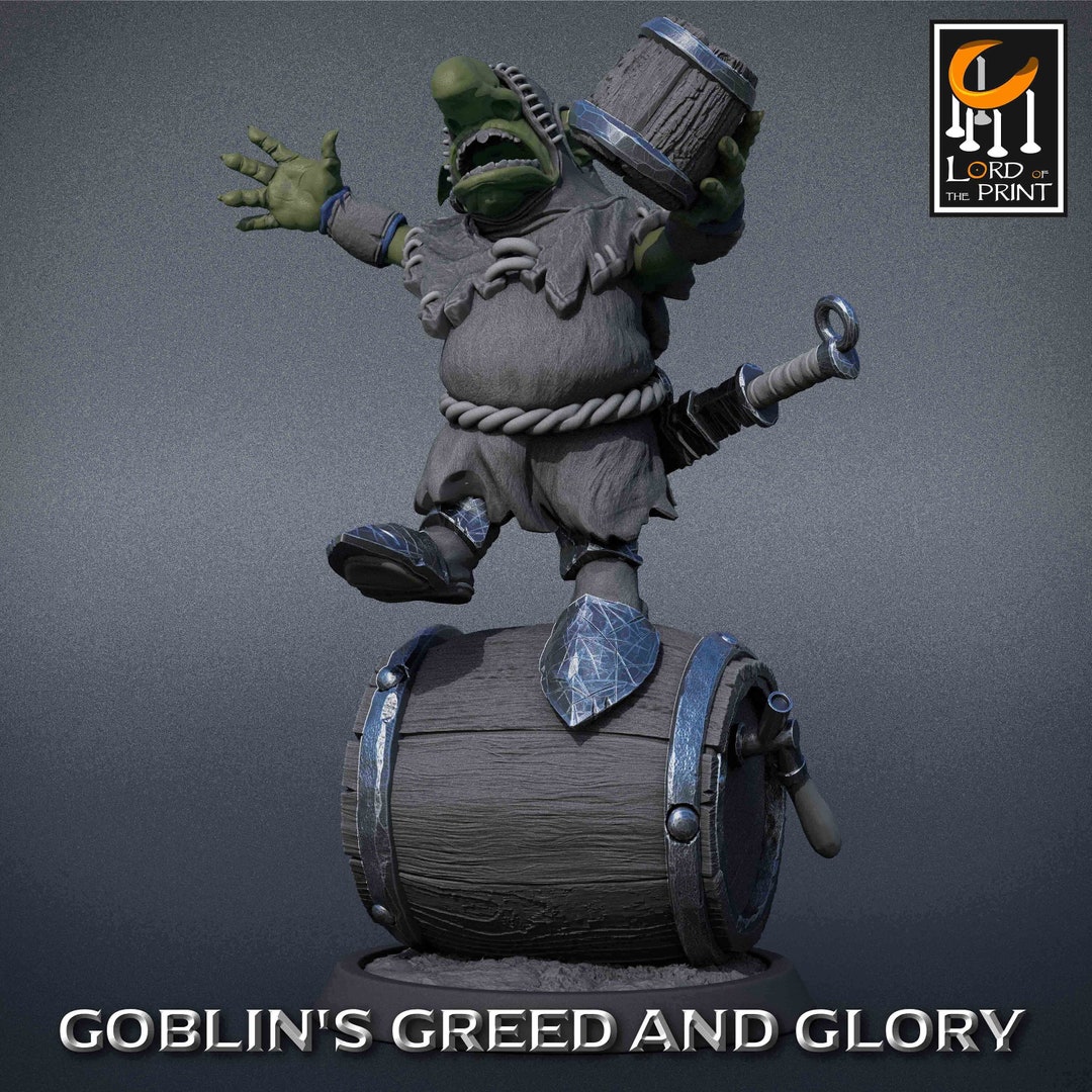 Dnd Goblin Infantry Monk A by Lord of the Print Goblins - Etsy
