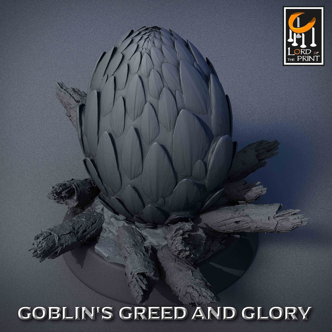 Dnd Green Dragon Eggs 3D Print by Lord of the Print Miniature Fantasy ...