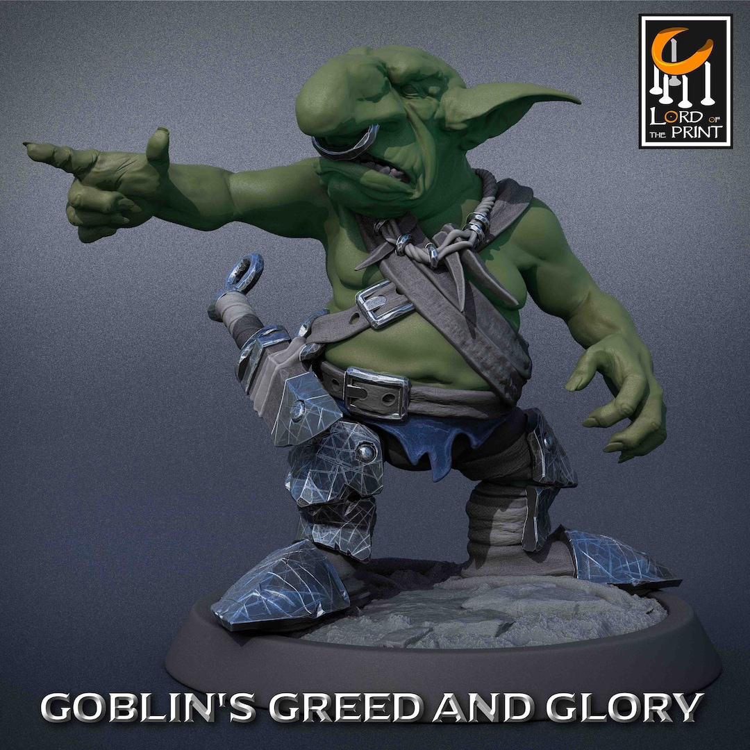 Dnd Goblin Infantry Basic by Lord of the Print Goblins Greed and Glory Miniature Fantasy - Etsy