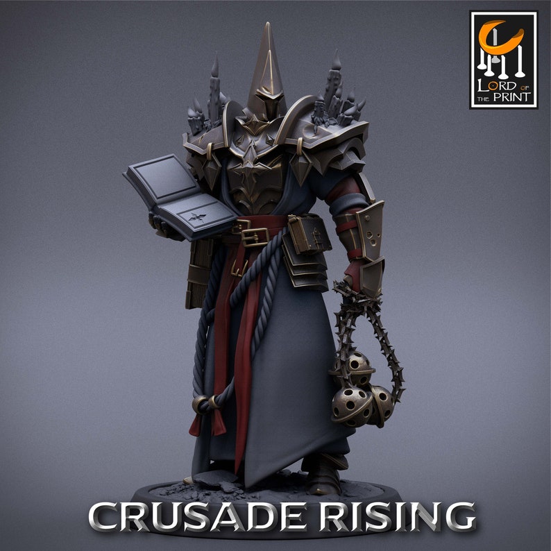 Templar Priest by Lord of the Print Crusade Rising Miniature Fantasy ...