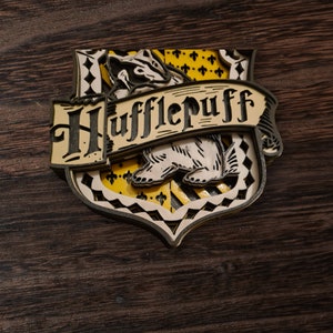 7 Layer Laser Cut File, Wizard School Crest,laser Template - Etsy