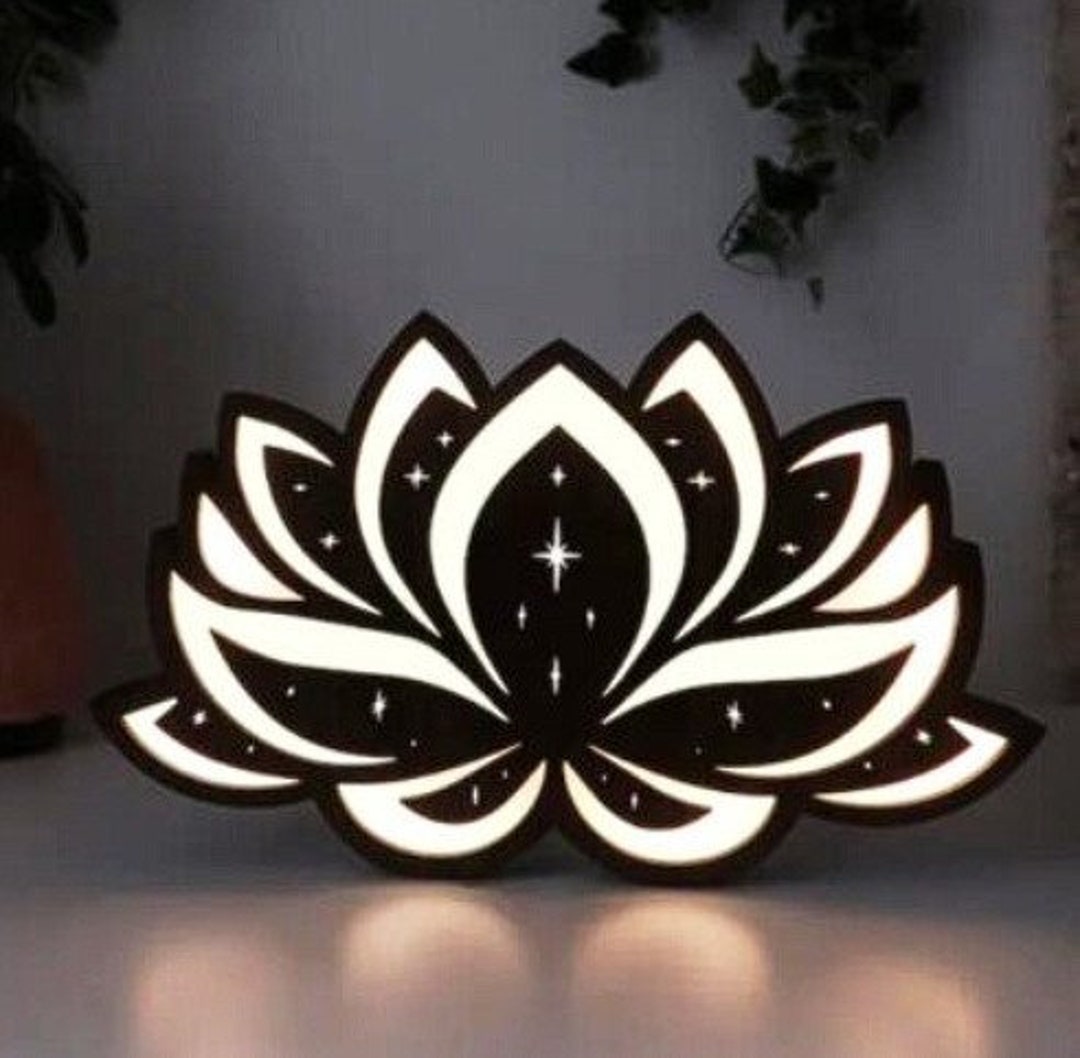 Flower Light Box, Laser Cut Template File - Etsy