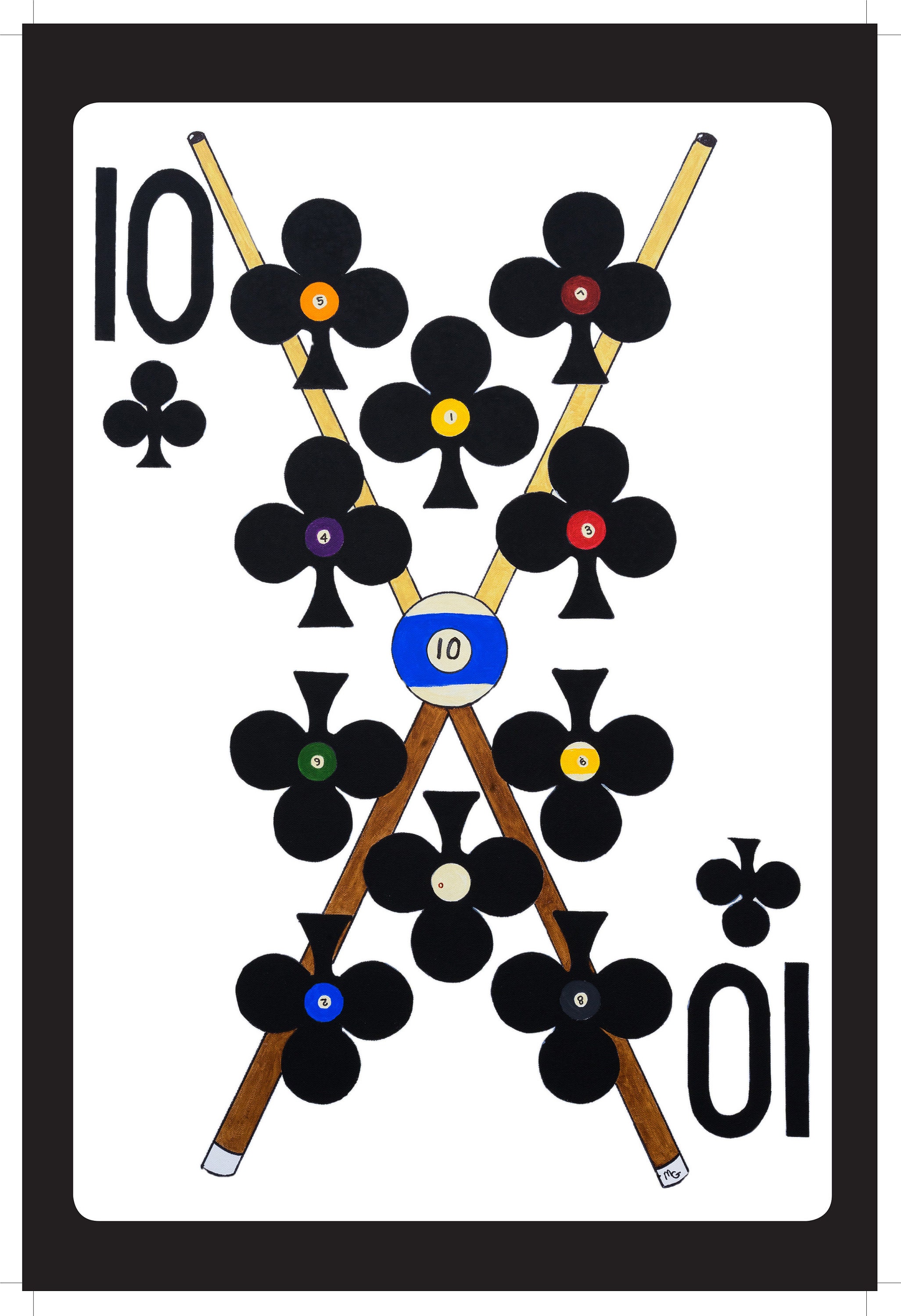 Ten of Clubs Poster - Etsy