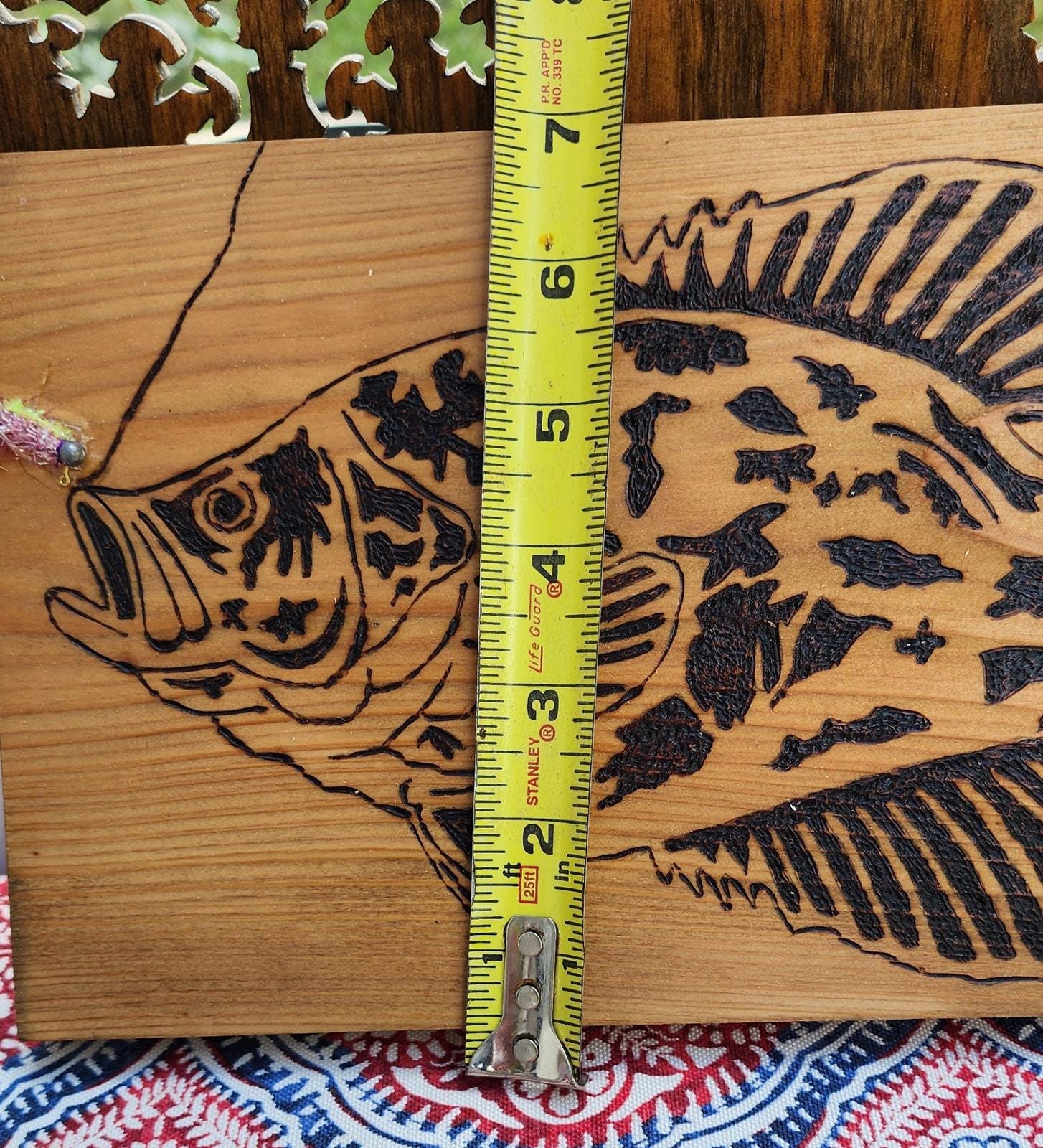 Pyrography Fish on Paulownia Wood - Etsy