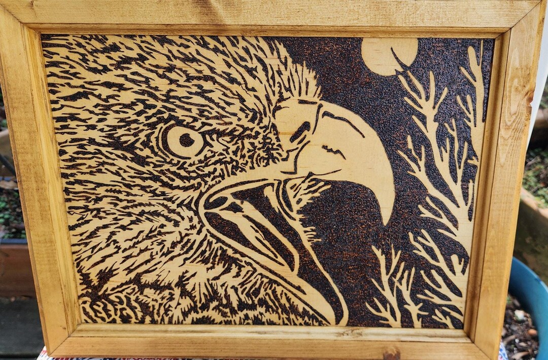 Eagle Pyrography Art - Etsy