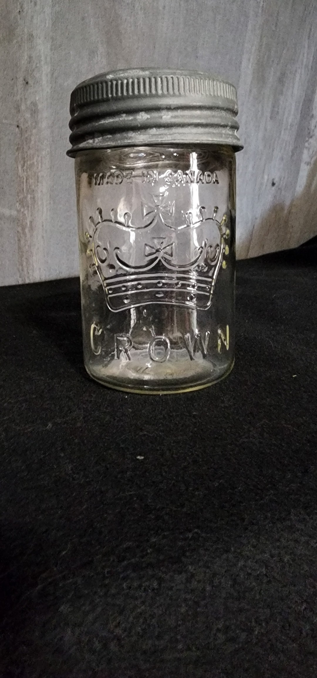 1930s Crown Made in Canada 1pt Jar With Glass Lid - Etsy