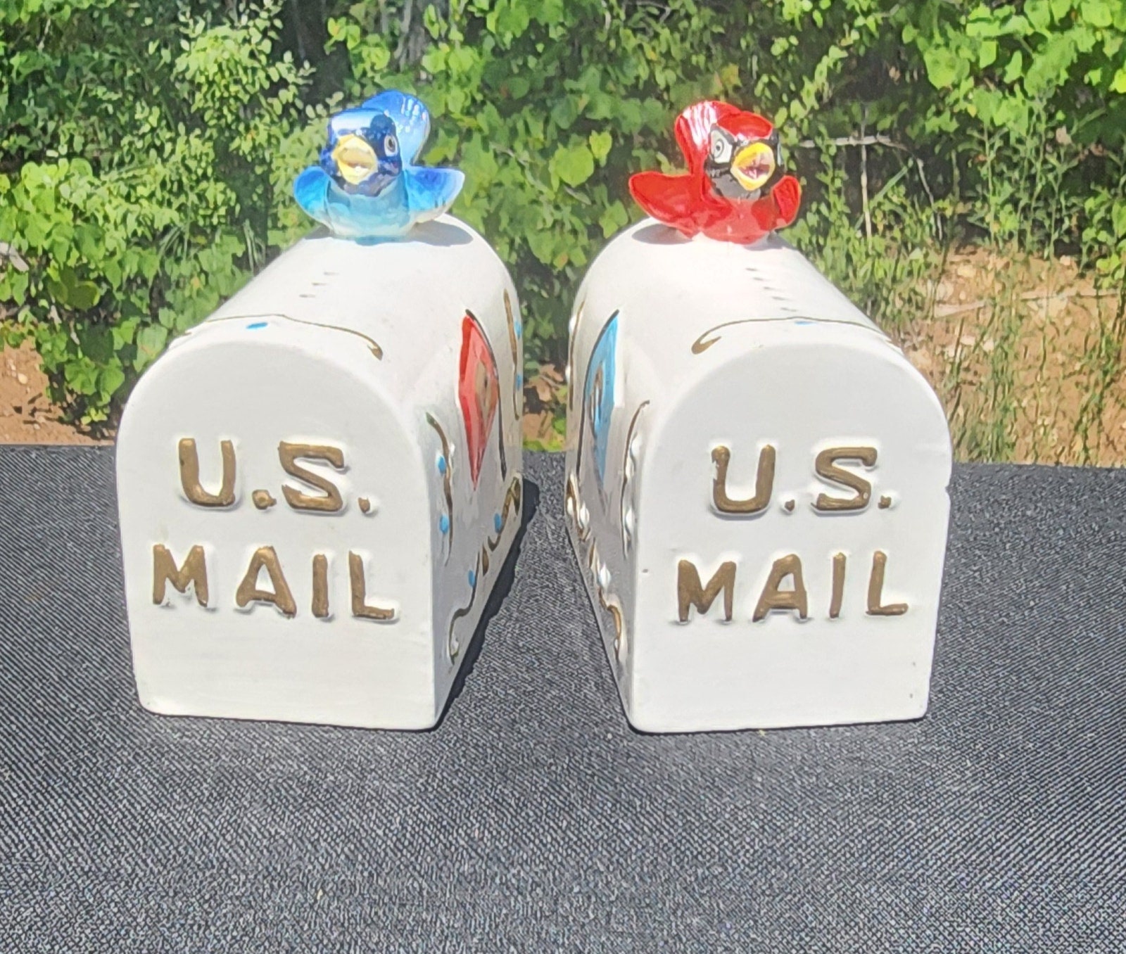 Vintage Made in Japan U.S Mail Salt and Pepper Shakers Mailbox With a ...
