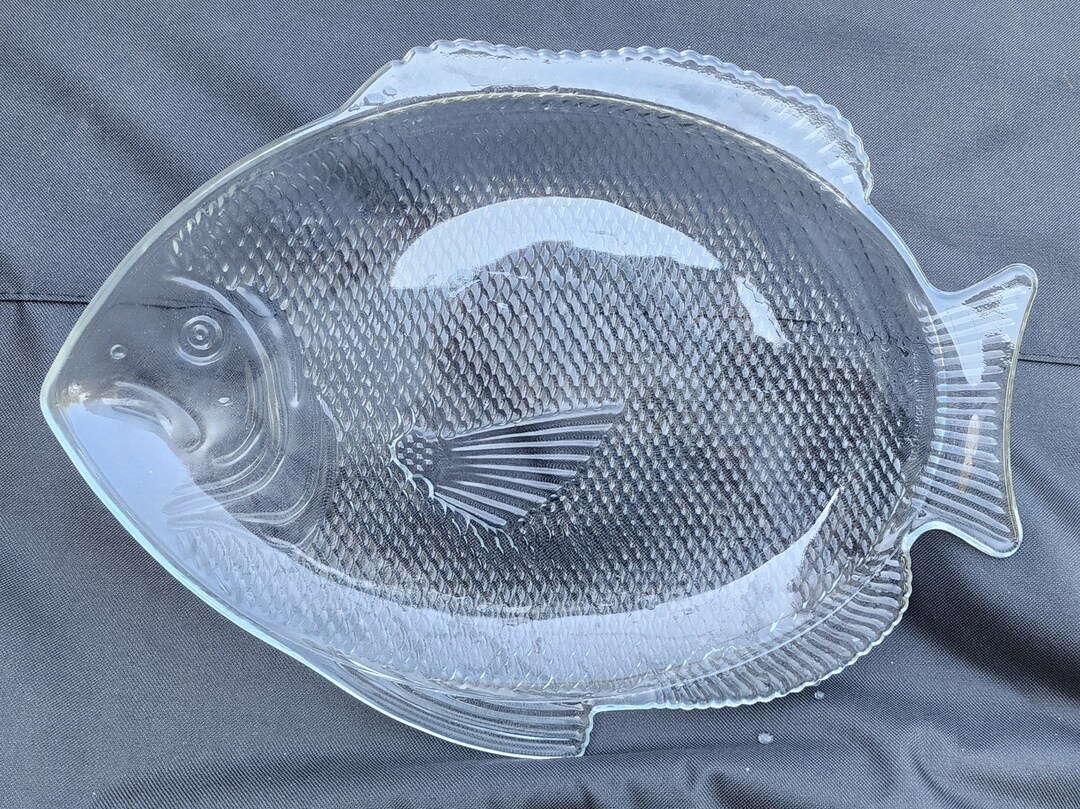 Extra Large Vintage Fish Serving Platter Anchor Hocking Over Proof - Etsy