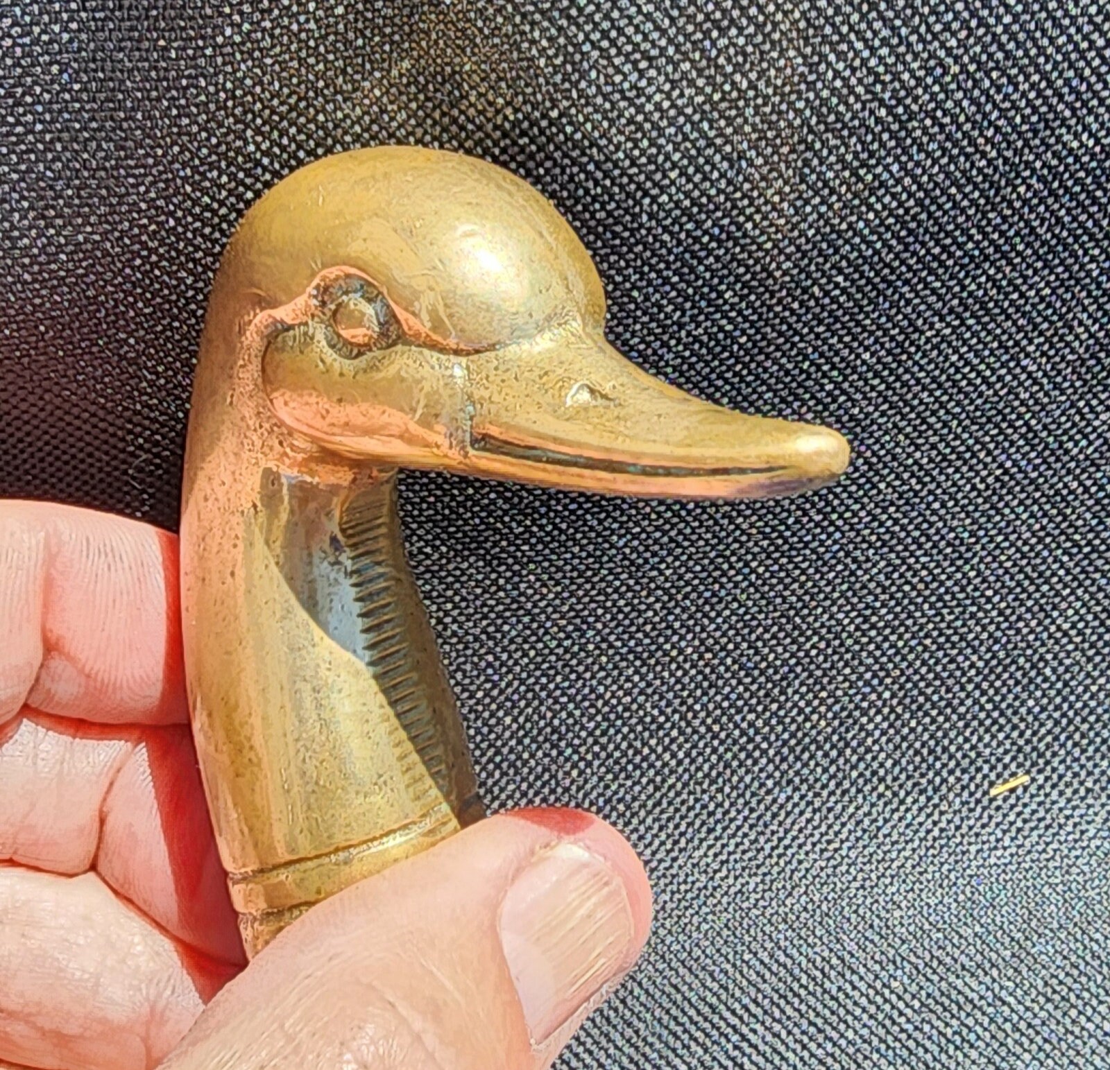 Brass Duck Head for Walking Stick - Etsy