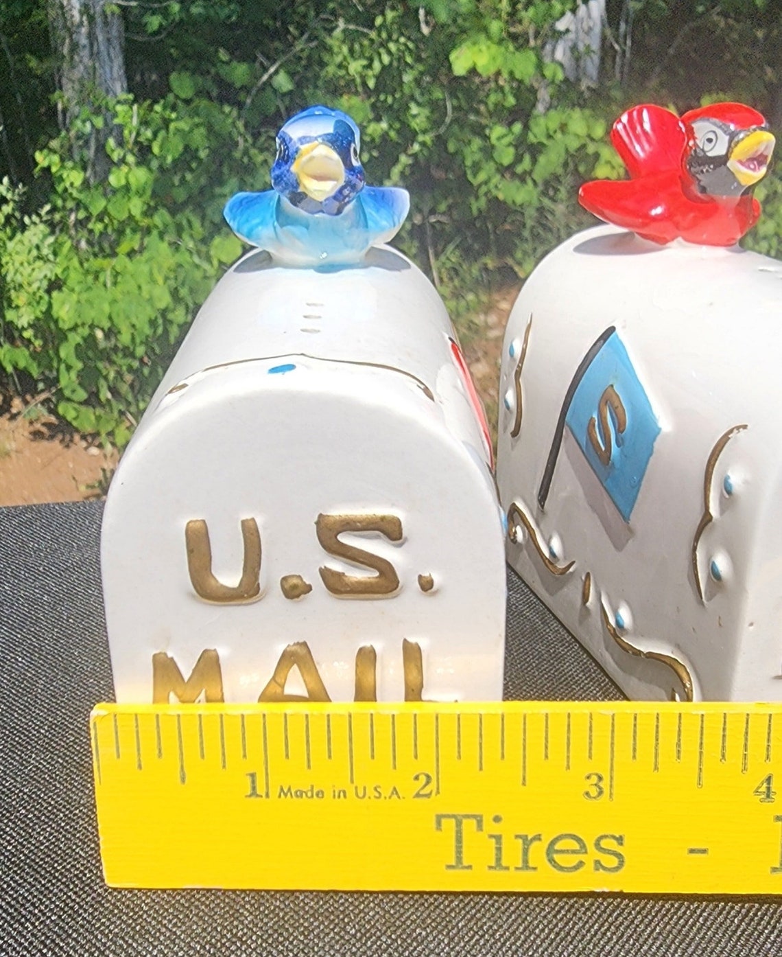 Vintage Made in Japan U.S Mail Salt and Pepper Shakers Mailbox With a ...