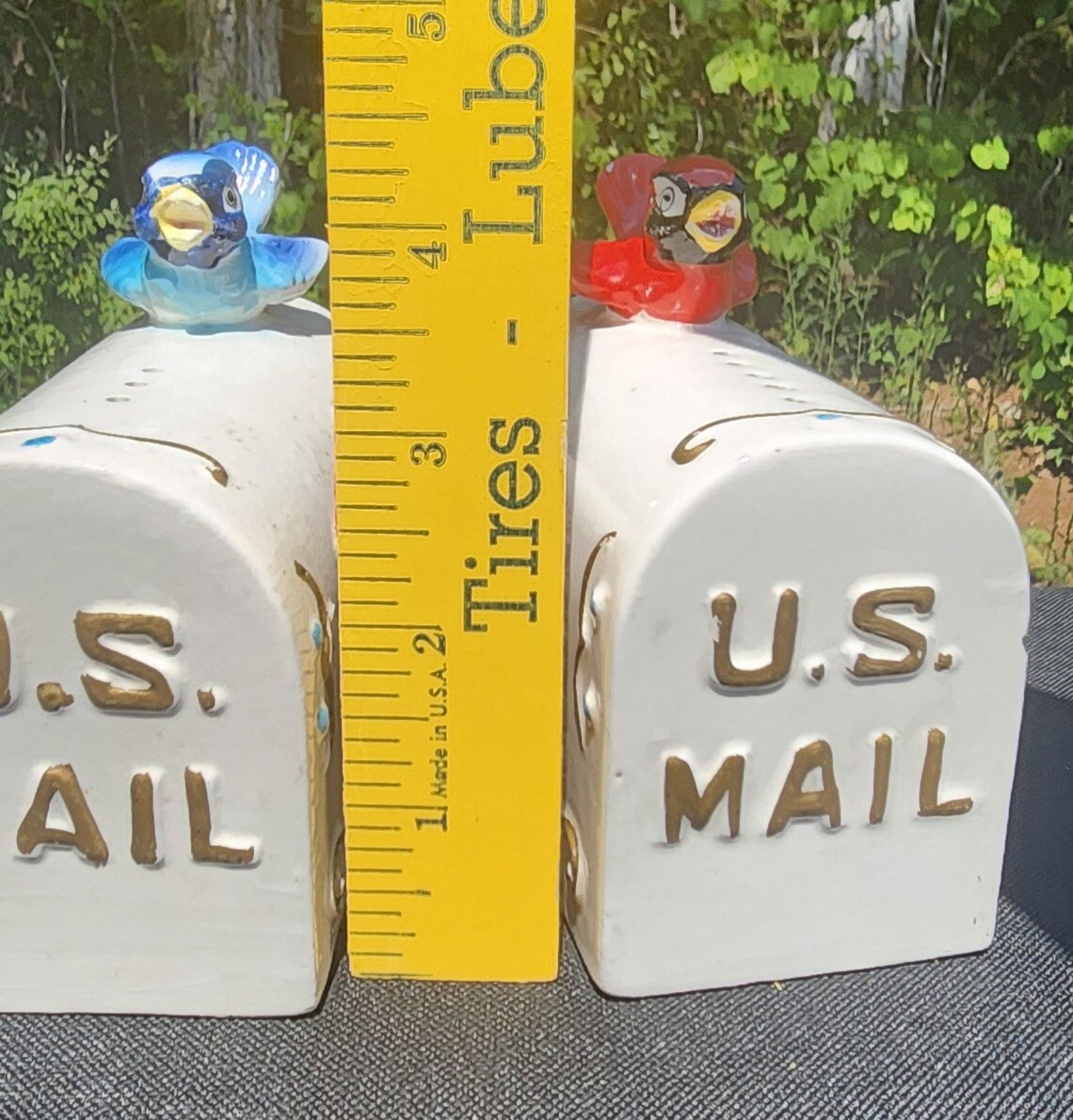 Vintage Made in Japan U.S Mail Salt and Pepper Shakers Mailbox With a ...