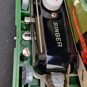 Vintage Singer Sewing Machine Buttonholer With Case - Etsy