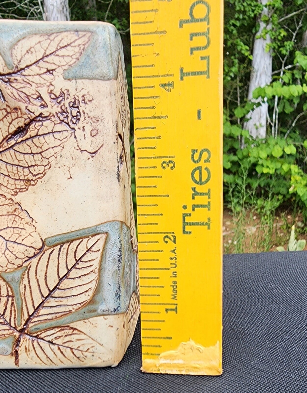 Vintage Tenmoku Leaf Vase Boho Décor Malaysian Decor - Etsy