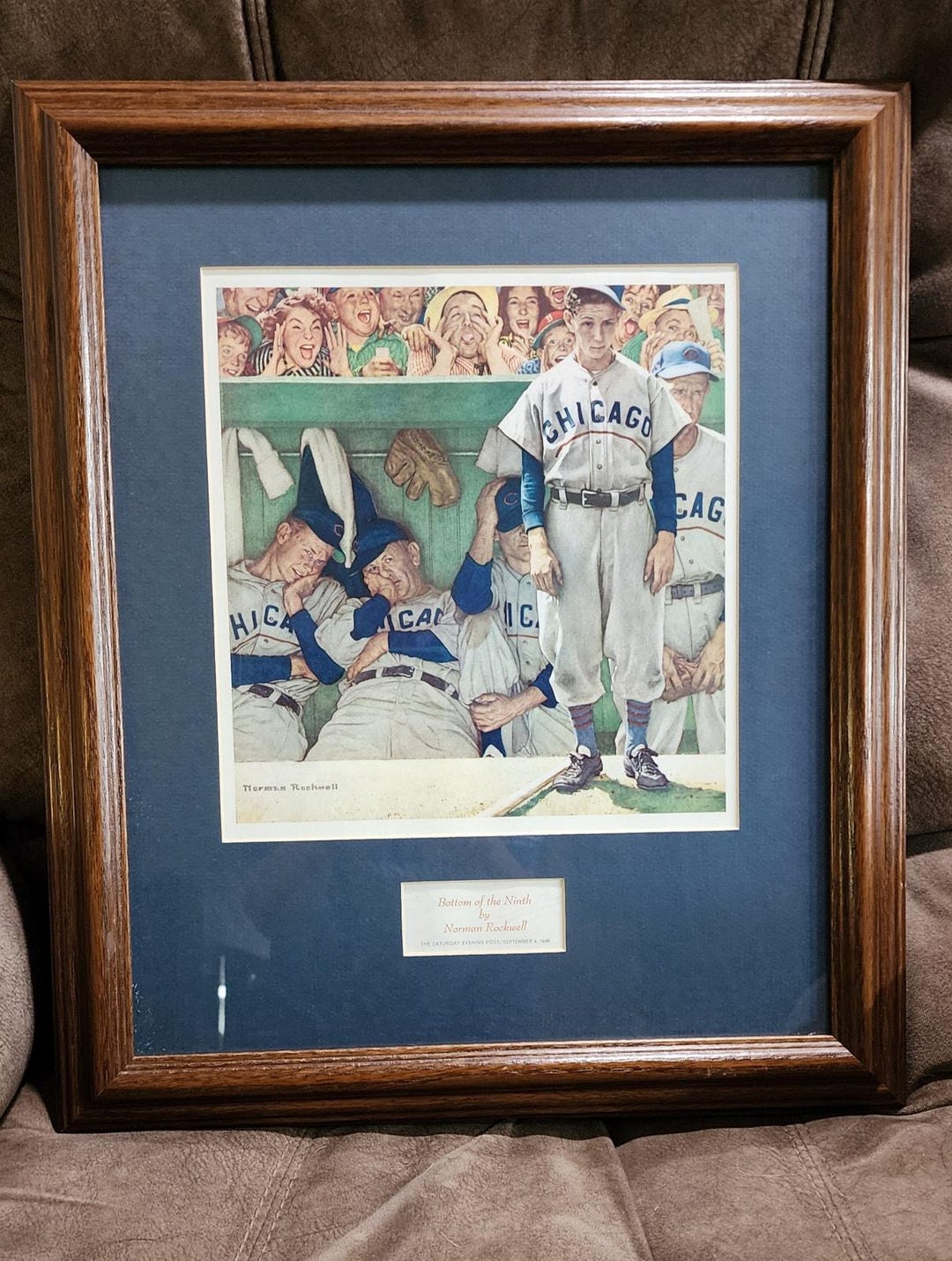 Normal Rockwell "bottom of the 9th" Framed - Etsy