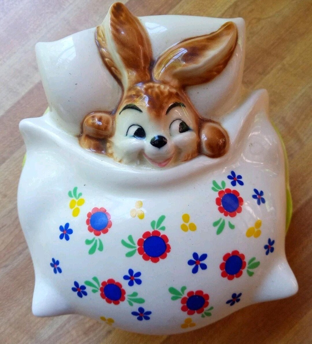 Vintage Goebel Bunny Rabbit Trinket Dish: Easter Candy Basket Lid - Etsy