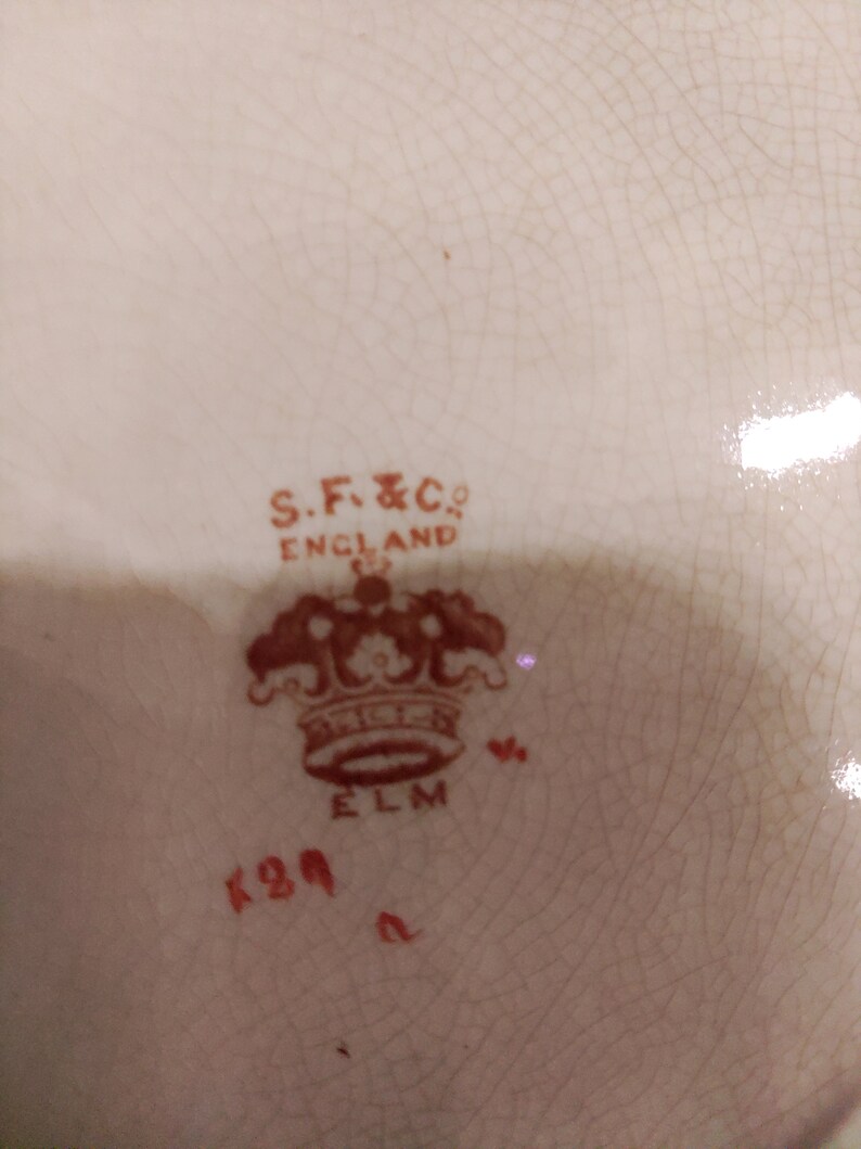 SF&CO Plate Made in England. - Etsy