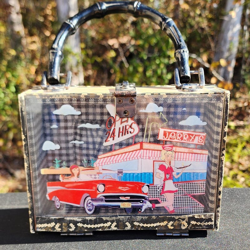Vintage Box Purse - Etsy