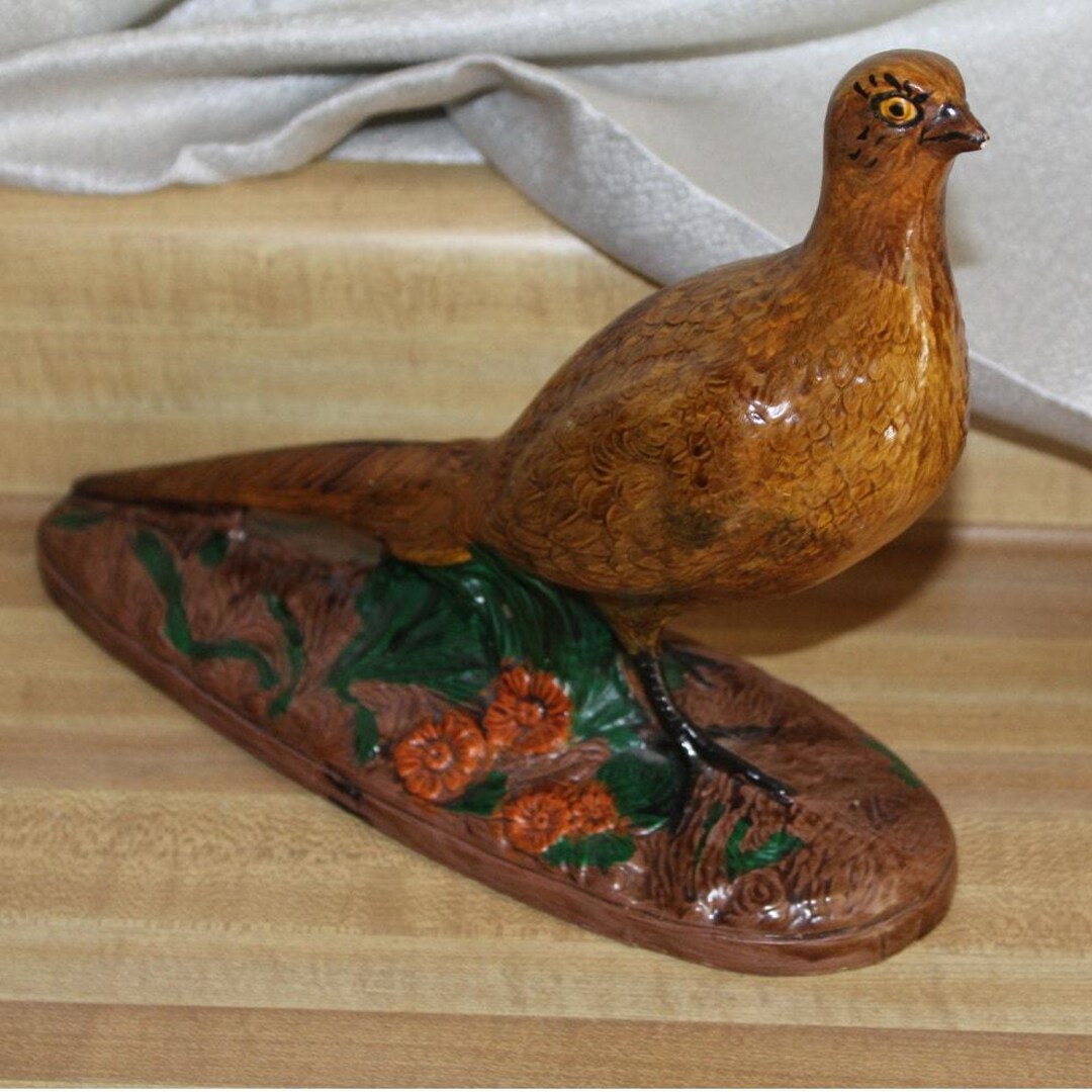 Vintage Pheasant Bird Thanksgiving Harvest Table Decoration Fall Decor ...