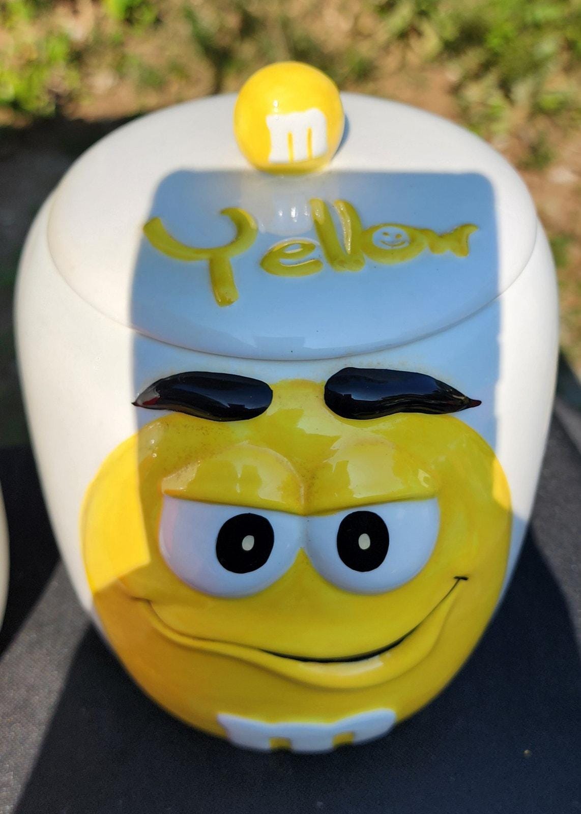 M&ms Canister Jar Set With Lids Set of 4 - Etsy