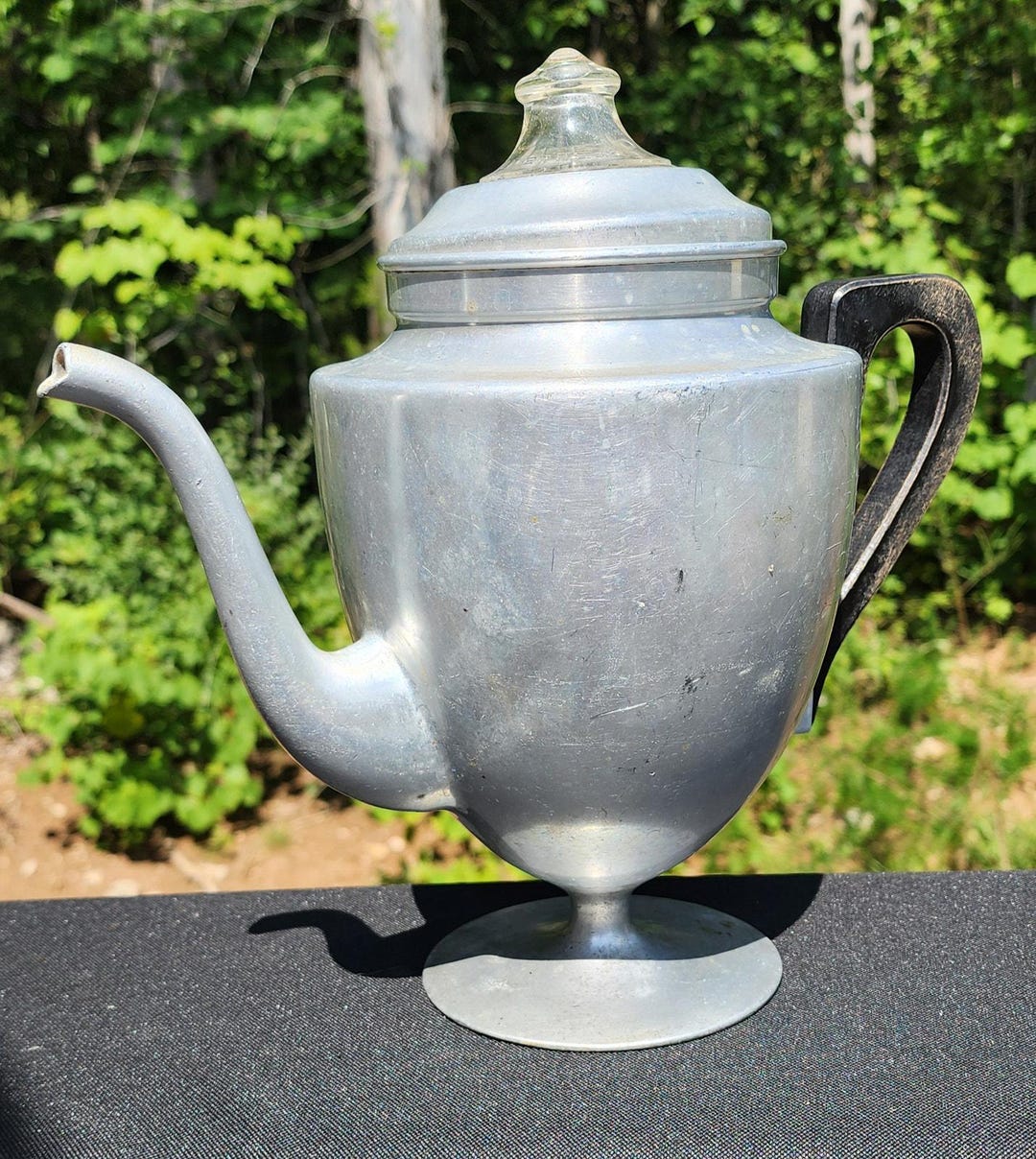 Vtg Pyrex Coffee Percolator Glass Top Aluminum - Etsy