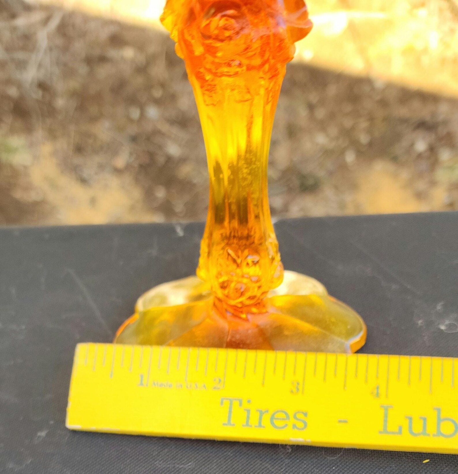 Vintage Fenton Art Glass Knobby Rose Amberina Candy Dish - Etsy