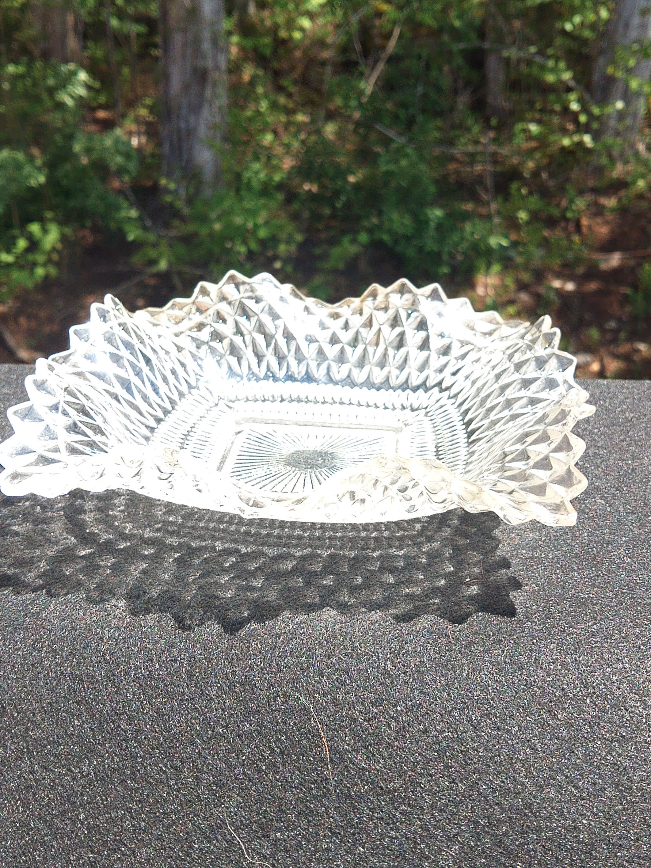Indiana Glass Scalloped Edge Candy Dish. - Etsy