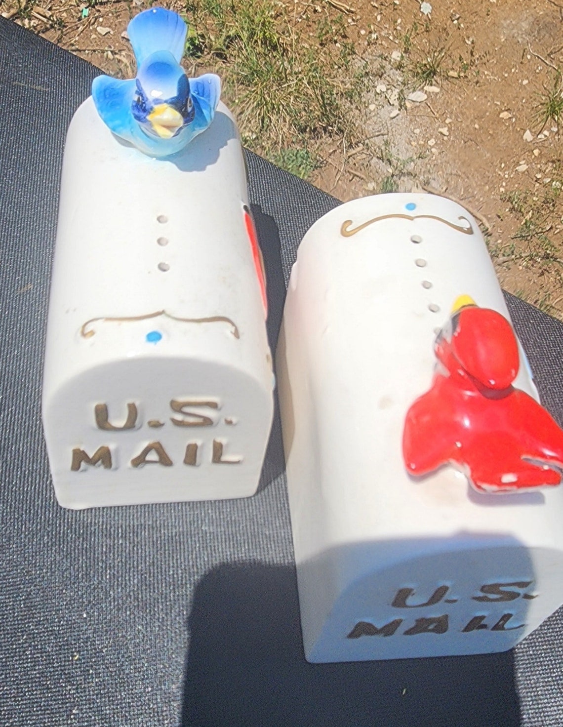 Vintage Made in Japan U.S Mail Salt and Pepper Shakers Mailbox With a ...