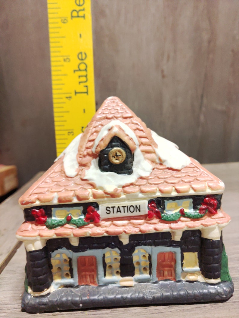 Hand Painted 1996 Trim A Home Train Station. - Etsy