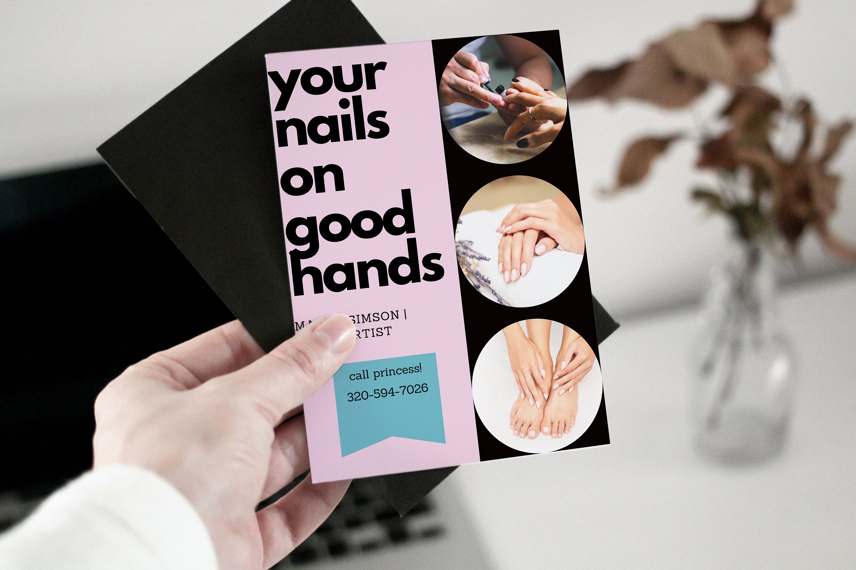 Editable Flyer Canva Flyer Nail Flyer Nail Tech Nails Booking Flyer ...